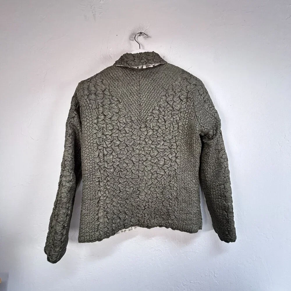 UbU | Jackets & Coats | Ubu Womens Reversible Textured Crinkle Jacket ...